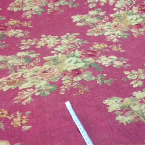 Red floral Linen - Eiderdowns By Anita